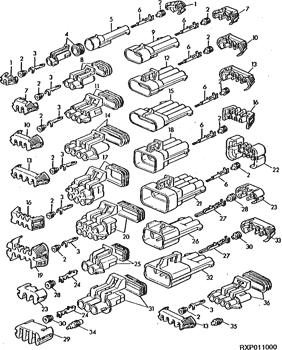 China 57M7307 Electrical Connector Assy Deere parts 9510R, 1210E, 9510RT, 9530, 9530T, 9560R, 9560RT, 1510E, 9630, 9630T, 1910E, 9120, 1010E, 810E, 9230, 9330, 9410R, 9430, 1110E, 9430T, 9460R, 9460RT for sale