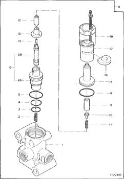 China 0308722 Solenoid Deere parts 595D, 290D, 490, 792DLC, 70D, 495D, 992D, 80C, 892DLC, 790D, 590D for sale