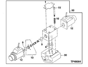 China 0654305 Solenoid Deere parts 595D, 495D, 80C for sale