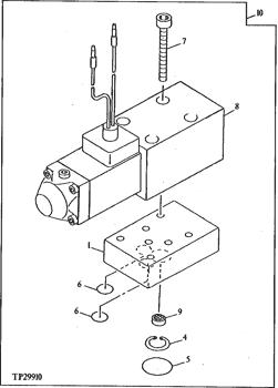 China 4184231 Solenoid Valve Deere parts 992D for sale