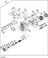 China 0135804 Back-Up Ring Deere parts 75D, 85D for sale