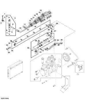 China R63552 Tube Nut Deere parts 850, 1470D, 608S, 644J, 370C, 250D, 644H, 759G, 1710D, 844, 59000, 1400, 1270D, 9120, 6.8, 3554, 608B, RE160302, 4.5, 608L, 990 for sale