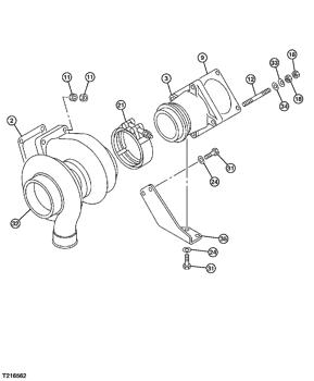China 8981921861 Turbocharger Deere parts 850DLC, 450DLC, 650DLC for sale