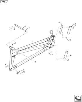 China 84325236 PIN,25.4mm OD x 296mm L Case parts 2240, PATRIOT 2250 for sale