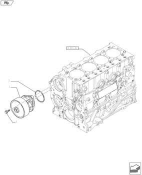 China 504216828R REMAN-WATER PUMP Case parts F5AE9454K A002, TV380, 445, F5AE9454L A002, SV250, 420CT, 121E SERIES 3, 321E SERIES 3, SV300, 445CT, FARMALL 85N, 21E SERIES 3, F5CE5454B A005, 221E SERIES 3, 420, F5CE5454G A001, 430, FARMALL 65A, T... for sale