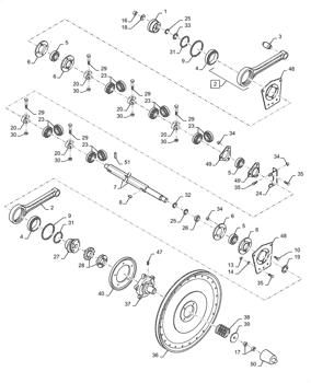 China 1970192C2 SHAFT Case parts AF4088, 2344, 1660, 2366, AF4077 for sale