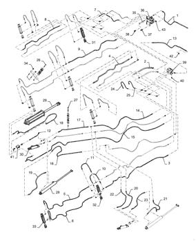China 47456230 HYDRAULIC CYLINDER Case parts 500 for sale