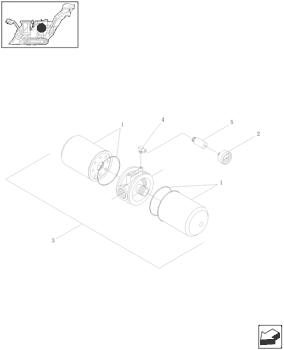 China 00408561 HYDRAULIC OIL FILTER Case parts AUSTOFT, A4000 for sale