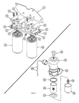 China 702253C1 FILTER CARTRIDGE Case parts DT-429, D-407, DT-407, D-236 for sale