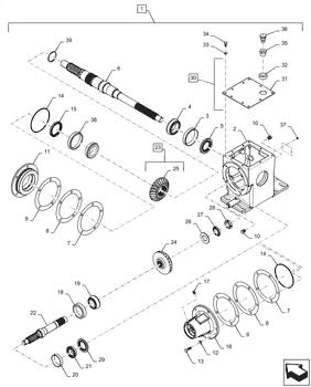 China 243335A1 GEAR-SET Case parts AF4088, AF4077 for sale