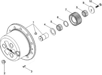 China 292894A1 GEAR Case parts 580SM, 620, 580SL, 625, 580SM+, 635 for sale