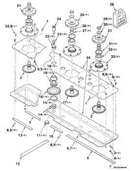 China 700712420 GEAR Case parts 725, 8315, 8309, 8312, DC515, 8850 for sale