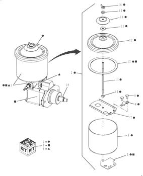 China 84306042 SEAL KIT Case parts SB531, SB541C, SB541, SB551 for sale