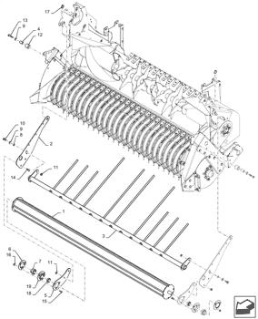 China 47505113 BEARING HOUSING Case parts RB565, RB465, RB455 for sale