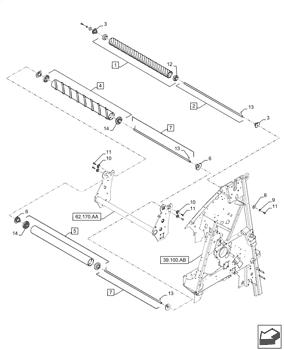 China 47935418 BEARING HOUSING Case parts RB565, RB465, RB455 for sale
