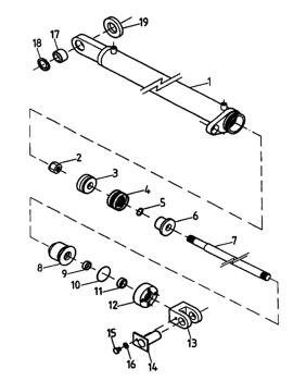 China 00141400 BEARING Case parts 7000, AUSTOFT, 7700, A7000, A7700, A8000, A8800 for sale