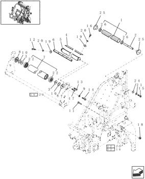 China 86516311 SUPPORT Case parts RB454, RB455, RB455A, RB464, RBX451, RBX452, RBX453, RBX462, RBX463 for sale