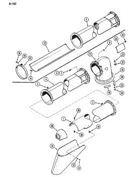 China 1317738C1 TUBE,2285 mm Length Case parts 1688, 2388, 2144, 1666, 1644, 2166, 1670, 1680, 2188, 1620, 1660, 2344, 2366, 1640, 2377 for sale