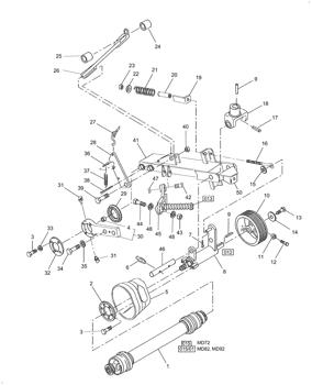 China 280578 PIN,9.53mm OD x 69.85mm L Case parts MDX71, MD72, MD92, MDX81, MD82, MDX91, WR401 for sale
