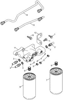 China 87356193 FUEL FILTER Case parts TITAN 3520, STX330, MAGNUM 335, STEIGER 280, 420 TIER 3, STEIGER 330, DV213, TITAN 4020, TITAN 3020, 625, FLX3020, CPX620, 620, STX280, TITAN 4520 for sale
