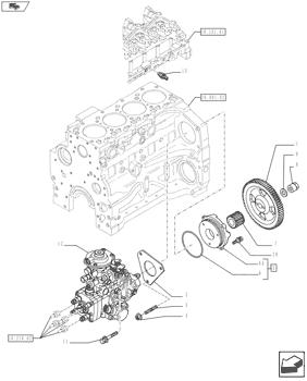 China 2856742R REMAN-INJECTION PUMP Case parts F4CE9484L J603, FARMALL 105U, F4CE9484L J602 for sale