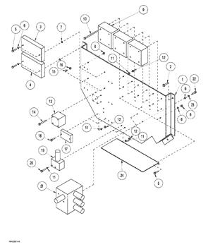 China 405514A1R REMAN ELECT CONTROL Case parts 1230, 955, 1200, 1200PT, AFS, 1250, 1220, 1210 for sale