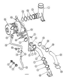 China 749267C92 REMAN-TURBOCHARGER Case parts DTI-466, DTI-466B, DT-414, DTI-466C, DT-429, DT-436, DT-466, DT-466B for sale