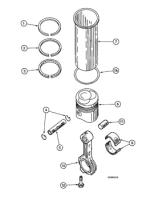 China 735242C91 REMAN-CONNECTING ROD Case parts DTI-466, DT-436, 1670, DTI-466B, DT-414, 1680, D-414, D-436, DTI-466C, D-466, 1640, DT-466B, DT-466, 1660 for sale
