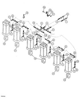 China 84255910R REMAN-HYD CYLINDER Case parts 4300, 4900, 340, 3900, 3950, 5600, TIGER-MATE, 5700, 5800, 4200, 5850, 4800, 200, 496, RMX340, TIGERMATE II for sale