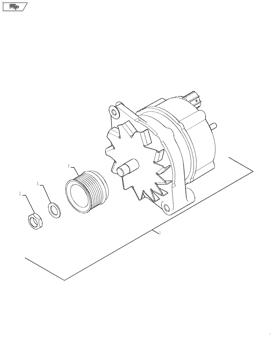 China 84281043R REMAN-ALTERNATOR Case parts SV185, SR175, SR130, SR150, ISM N844 for sale