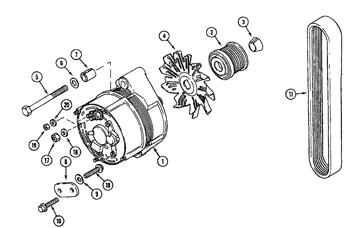 China 87020406R REMAN-ALTERNATOR Case parts WDX901, SPX3185, SPX3200, SPX3200B, 3150, 3210, 3185, SPX3310, WDX1101, SPX3150, WDX1701 for sale