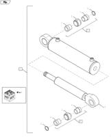 China 87272004R REMAN-HYD CYLINDER Case parts 3330, PATRIOT 3340, 4430, 4420, PATRIOT 4440 for sale