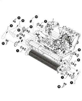 China 47935081 BALL BEARING Case parts LB324S, LB434S, LB424S, LB434S XL, LB424S XL, LB334P, LB324P, LB334S for sale