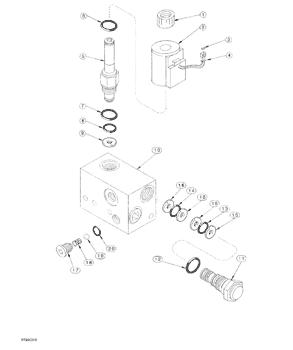 China 254969A2 HYDRAULIC VALVE Case parts 1230, 1255, 1240, 1250, 1260, 1265, 2150, 1200, 1200PT, AFS, 1210, 955, 1245, 1220 for sale