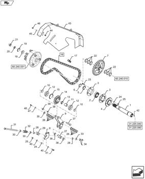 China 47607865 RING Case parts LB324S, LB434S, LB424S, LB434S XL, LB424S XL, LB334S for sale