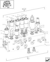 China 84820530 HYDRAULIC VALVE Case parts 3152, RBX341, 3162 for sale