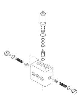 China 00407817 VALVE PRESSURE RELIE Case parts A7700, 7700, A8000, 7000, A8800, AUSTOFT, A7000 for sale