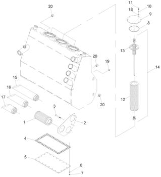 China 00949062 FILTER Case parts A7700, A8000, A8800, A7000 for sale