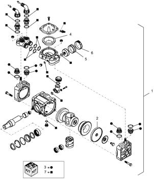 China 403008A1 PUMP Case parts 1245, 1240, 1200PT, 1250, 1255 for sale