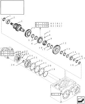 China 84433264 GEAR Case parts 9230, 9240, 7010, 7120, 9010, AFX8010, 7230, 7240, 8010, 8120, 8230, 8240, 9120 for sale