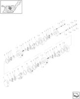China 00403652 GEAR SET Case parts A4000 for sale