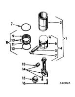 China 3114778R91 PISTON RING SET Case parts 444, 364, BD-154, 384, 2350, 500 for sale
