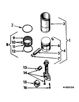 China 3114778R91 PISTON RING SET Case parts 444, 364, BD-154, 384, 2350, 500 for sale