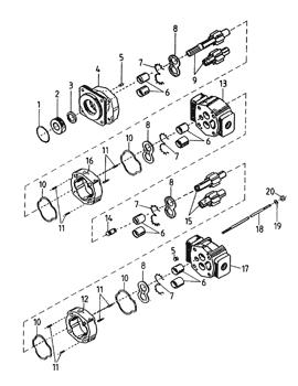 China 00409538 GEAR SET Case parts 7000 for sale