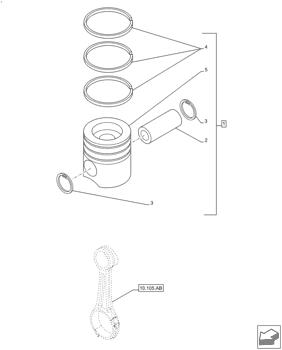 China 500055472 KIT, LINER, PISTON R Case parts F2CFP614A H001, F2CFP614C H003, F2CFE613E B006, F2CFE614H B005, F2CFP614E H003, F2CFE614F B004, F2CFE614F B005, F2CFE613J A011, F2CFP613A H004 for sale