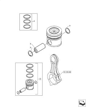 China 87317252 PISTON & RINGS KIT Case parts FARMALL 120A, F4GE9484A J601, F4GE9684B J600, 580SM+, 586G, MAXXUM 120, TX842, FARMALL 105U, 580N, FARMALL 90, FARMALL 125A, JX1095C, 570MXT, F4GE9684C J601, MAXXUM 100, 580SM, F4GE9684C J602, FARMALL... for sale