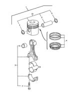 China 87802364 PISTON & RINGS KIT Case parts WDX1101, WDX1701 for sale