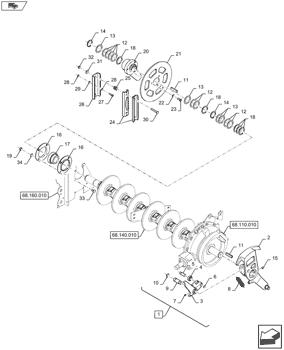 China 320502 SPRING Case parts LB324S, LB434R, LB424R, LB333P, LB434R XL, LB424R XL, LB333R, LB434S, LB424S, LB333S, LB434S XL, LB424S XL, LB334P, LB324P, LB433R, LB334R, LB324R, LB433S, LB334S for sale
