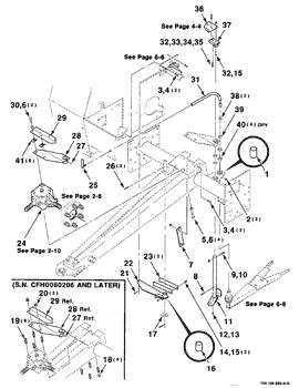 China 700115420 SHIM Case parts 8455T, 8520, 8530, 8545, 8550, 8555 for sale