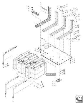 China 86521425 SPRING NUT,Tinn, U, 1/4